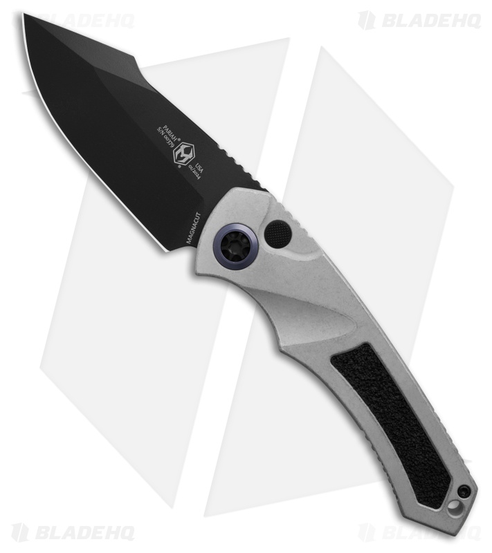 Heretic Knives Pariah Automatic Knife Blizzard Worn + Black