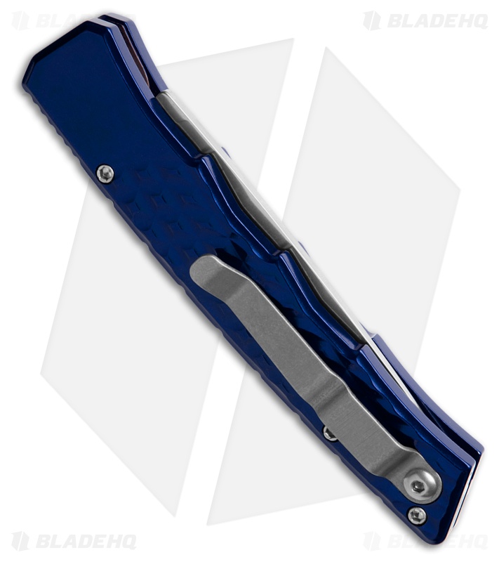 Piranha Crossfire Automatic Knife Blue Al Mirror P-23B