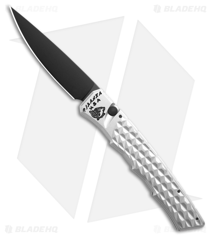 Piranha Crossfire Automatic Knife Silver Al Black P-23ST