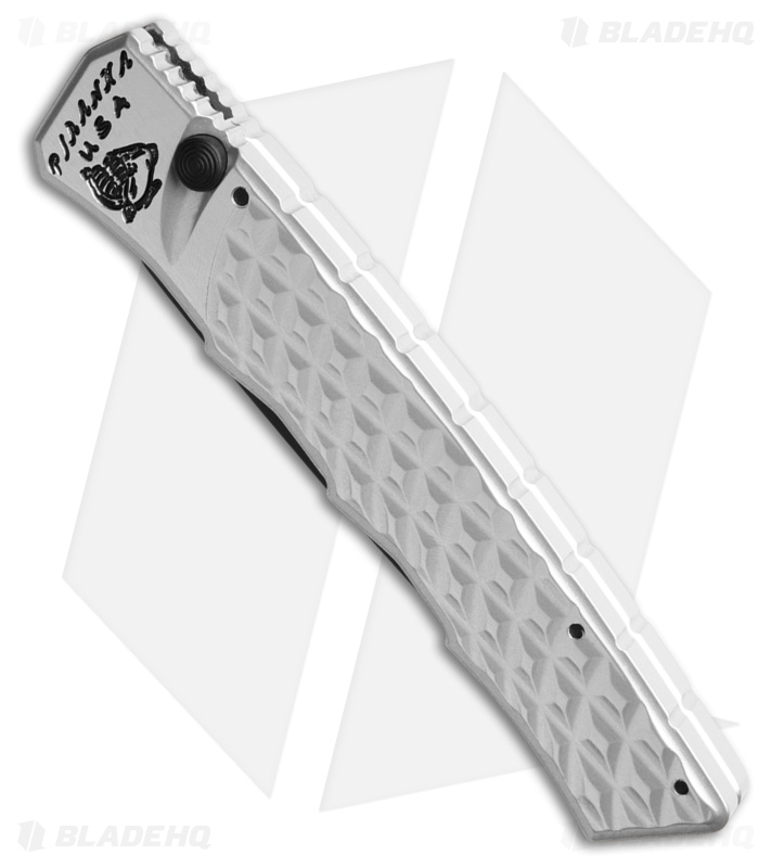 Piranha Crossfire Automatic Knife Silver Al Black P-23ST