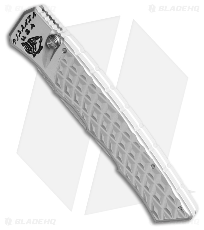Piranha Crossfire Automatic Knife Silver Al Mirror P-23S