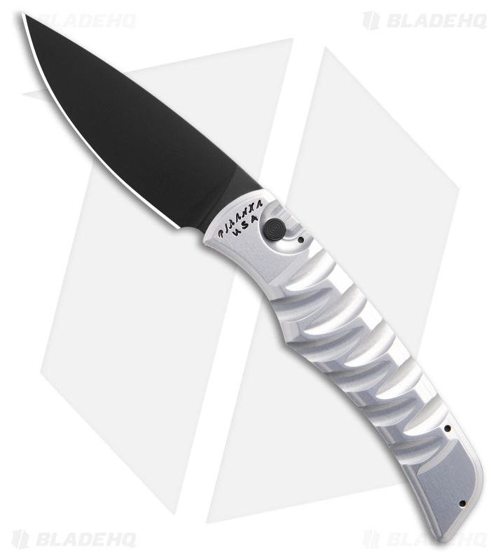 Piranha Paradox Automatic Knife Silver Aluminum Black