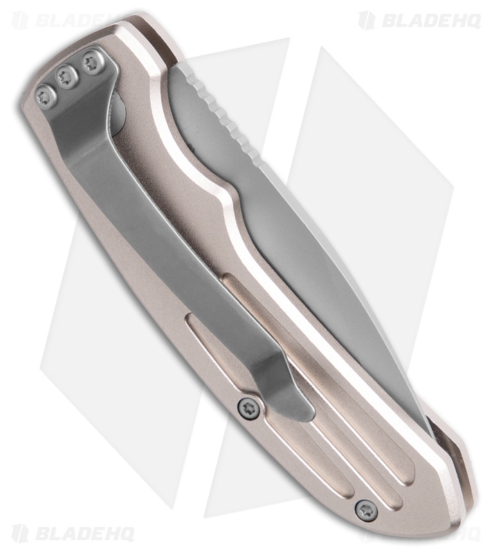 Smith & Wesson Extreme Ops OTF Knife Gray Aluminum Tanto Satin