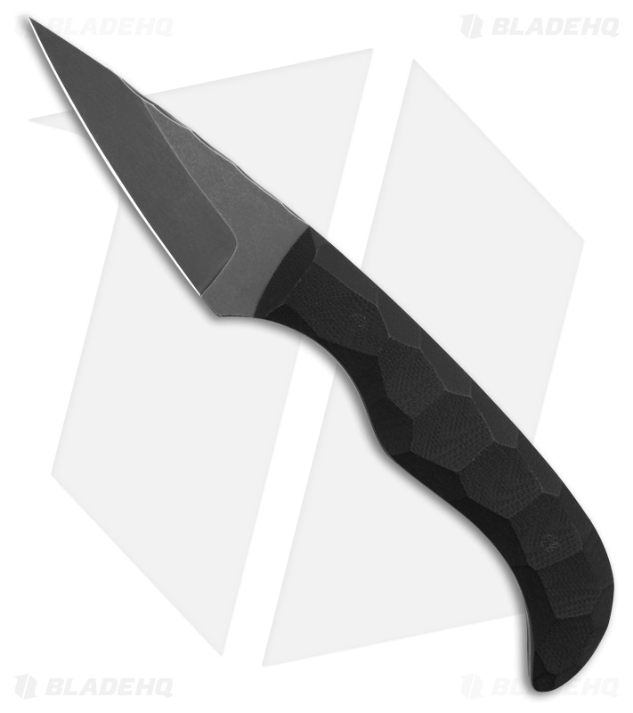 Auxiliary Manufacturing Karl Jr Black Fixed Blade Knife