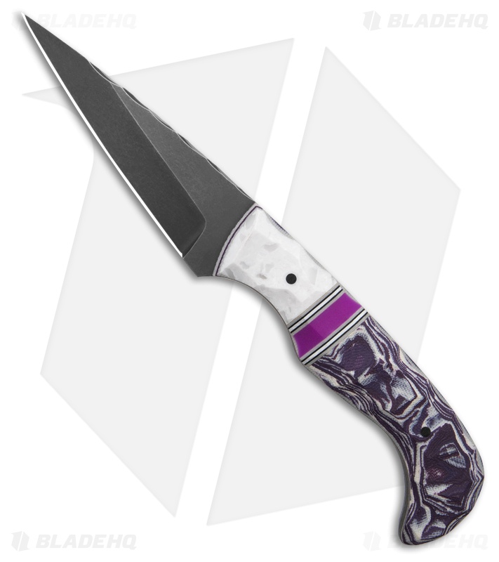 Auxiliary Manufacturing Karl Knife Corian/Purple G-10