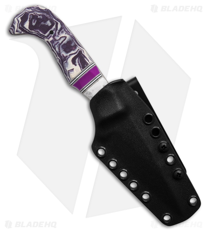 Auxiliary Manufacturing Karl Knife Corian/Purple G-10