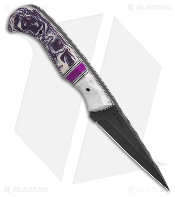 Auxiliary Manufacturing Karl Knife Corian/Purple G-10