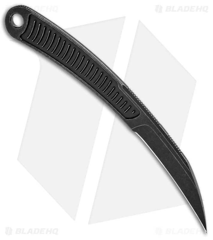 Bastinelli Creations Feather - Tactical Fixed Blade Knife | Black Stonewash