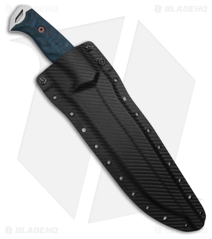 Dawson Knives Seraphim CP Fixed Blade Blue/Black G10