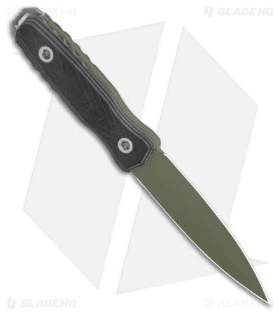 EOS Mini Thresher Fixed Blade w/ Knuck Black/Green - Blade HQ