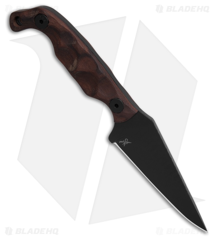 Stroup Knives Mini Fixed Blade Knife Wood (3.00" Black) - Blade HQ