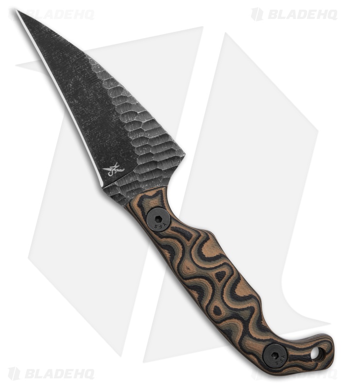 Stroup Knives Mini Mod 2 Fixed Blade Knife Camo G-10 (3" Black ...