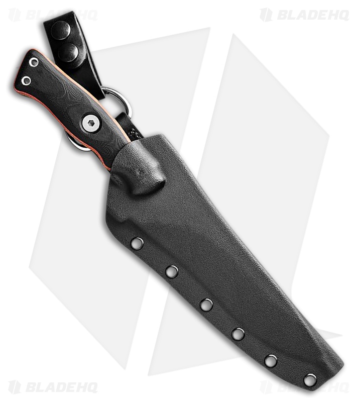 TOPS Knives Operator 7 Knife Black G-10/Tan Micarta Bronze