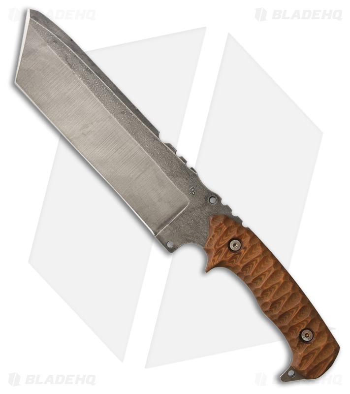 Wander Tactical T-Rex Fixed Blade Knife Natural Micarta (9.875" Raw ...