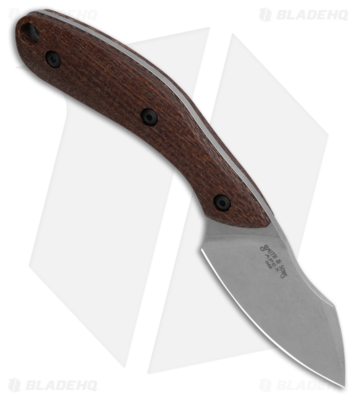 White River Apex Fixed Blade Knife Natural Burlap Micarta