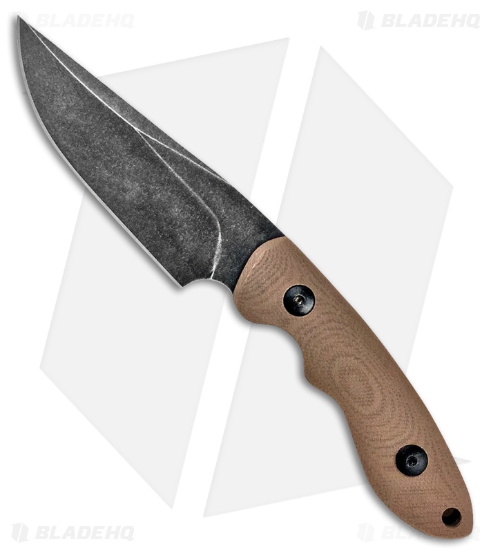 ABKT Elite Shadow Predator Fixed Blade Knife Tan G-10 (3.25" Black ...