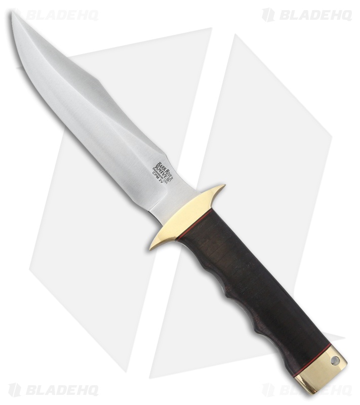 Bark River MACV-SOG Fixed Blade Knife Black Stacked Leather (6.25 ...