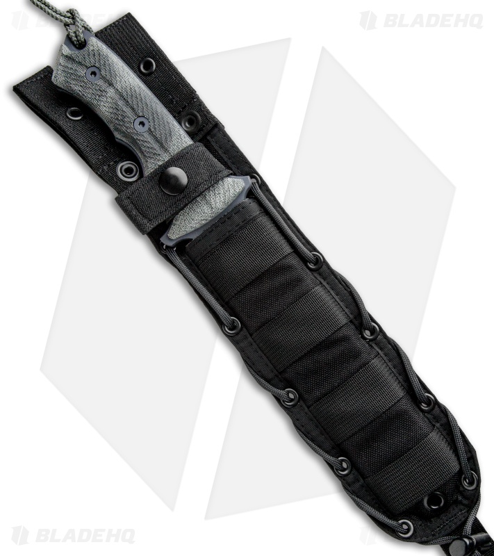 Chris Reeve Knives Green Beret Fixed Blade Knife (7" Black Serr) - Blade HQ