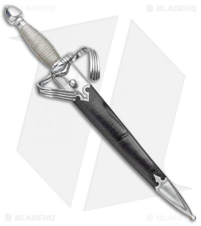 Cold Steel Large Parrying Dagger Fixed Blade Knife (13" Satin) 88EKA ...