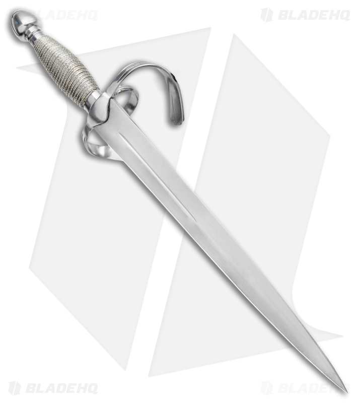 Cold Steel Large Parrying Dagger Fixed Blade Knife (13" Satin) 88EKA ...