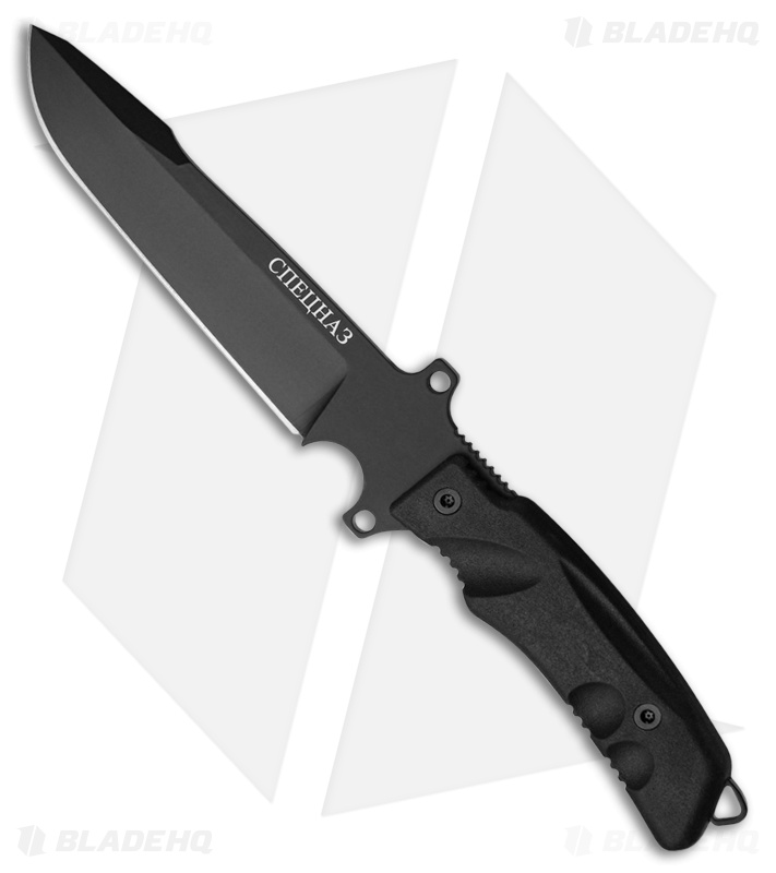 Fox Knives Predator Spetsnaz Fixed Blade Knife Black Forprene (6.625 ...