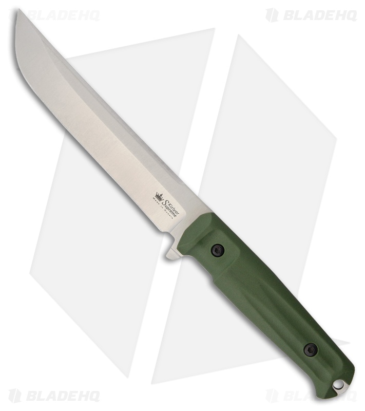 Kizlyar Supreme Senpai AUS-8 Fixed Blade Knife OD Green Kraton (6.75 ...