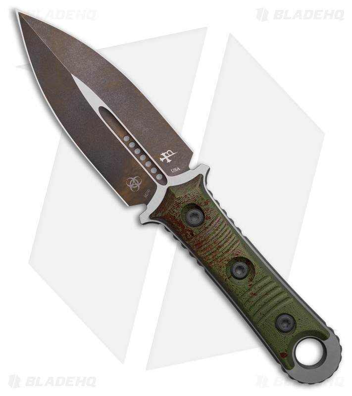 Microtech Borka SBD Dagger Knife Black Outbreak - Blade HQ