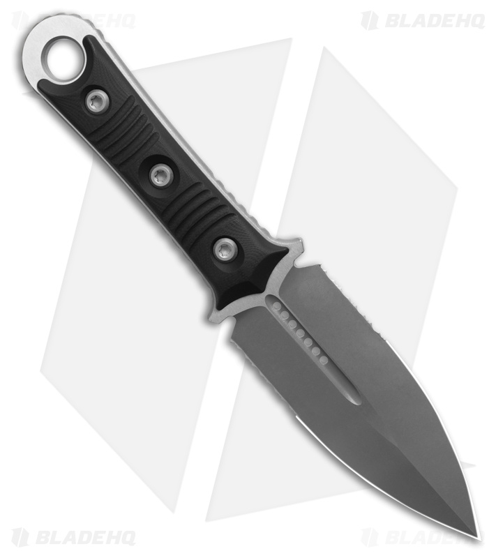 Microtech SBD Fixed Blade Black + AP Double Serr - Blade HQ