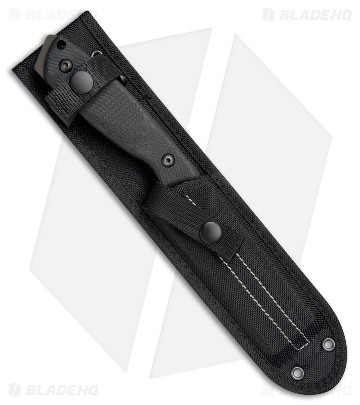 Ontario OKC Cerberus Fixed Blade Knife w/ Nylon Sheath (4.8" Black ...