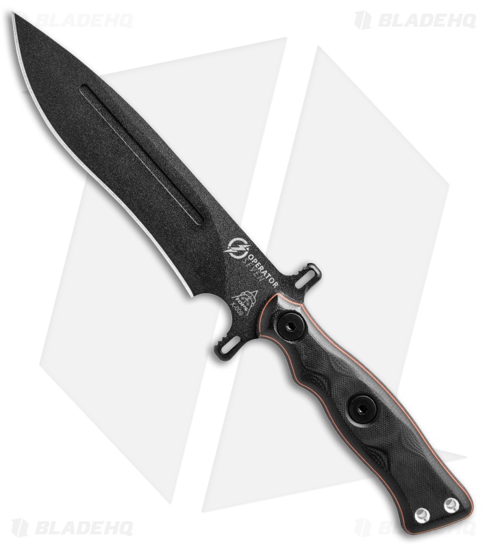 TOPS Knives Operator 7 | Fixed Blade Knife | Blackout Edition