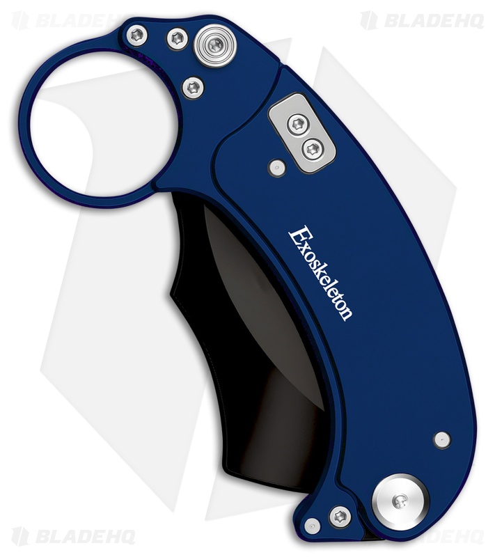 Exoskeleton Knives EVO-K | Deep Blue Aluminum | Black