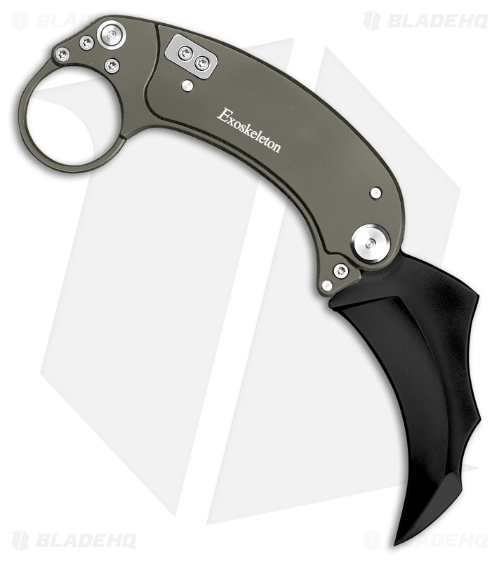 Exoskeleton Knives EVO-K | Gray Aluminum | Black