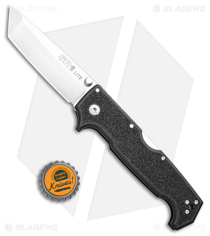 Cold Steel SR1 Lite Tanto Tri-Ad Lock Knife Black Griv-Ex (4" Satin ...