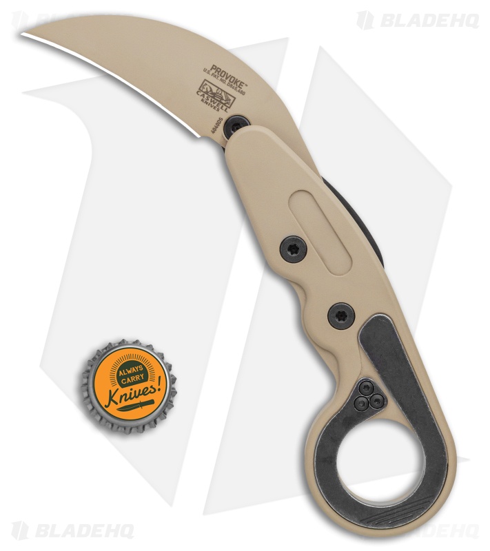 CRKT Provoke - Karambit Folding Knife | Desert Sand | Blade HQ