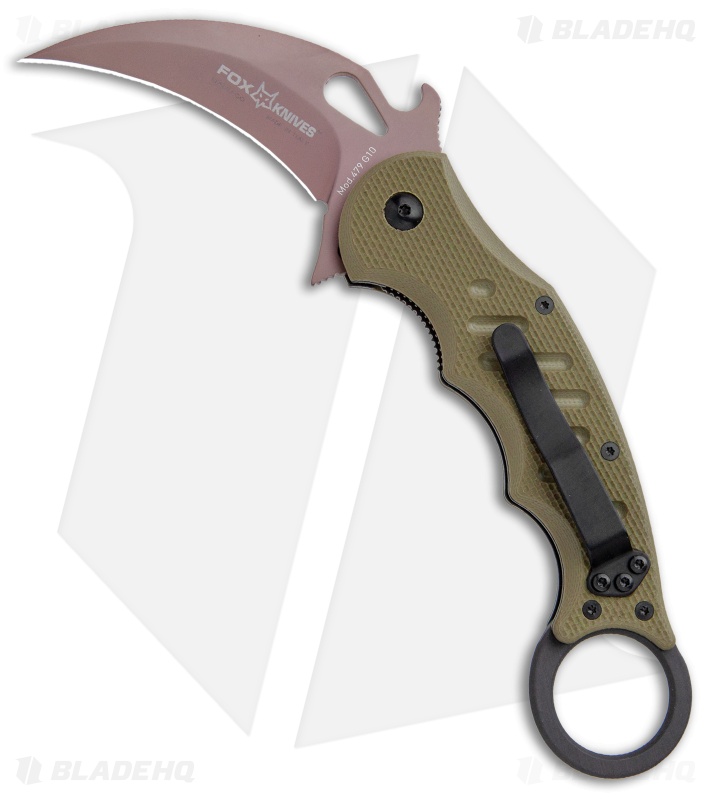 Fox Knives Karambit Folder Knife | Desert Warrior - Blade HQ