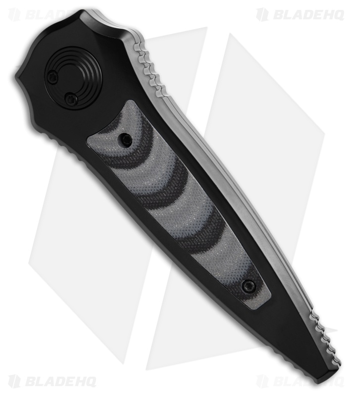 Paragon Warlock Folding Knife G-10 Frost Inserts Black