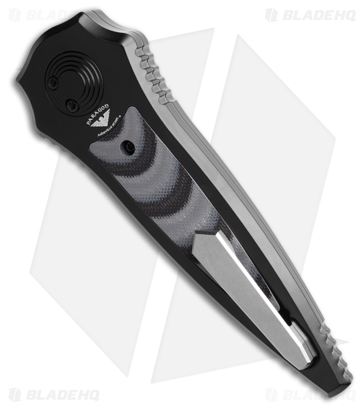 Paragon Warlock Folding Knife G-10 Frost Inserts Satin