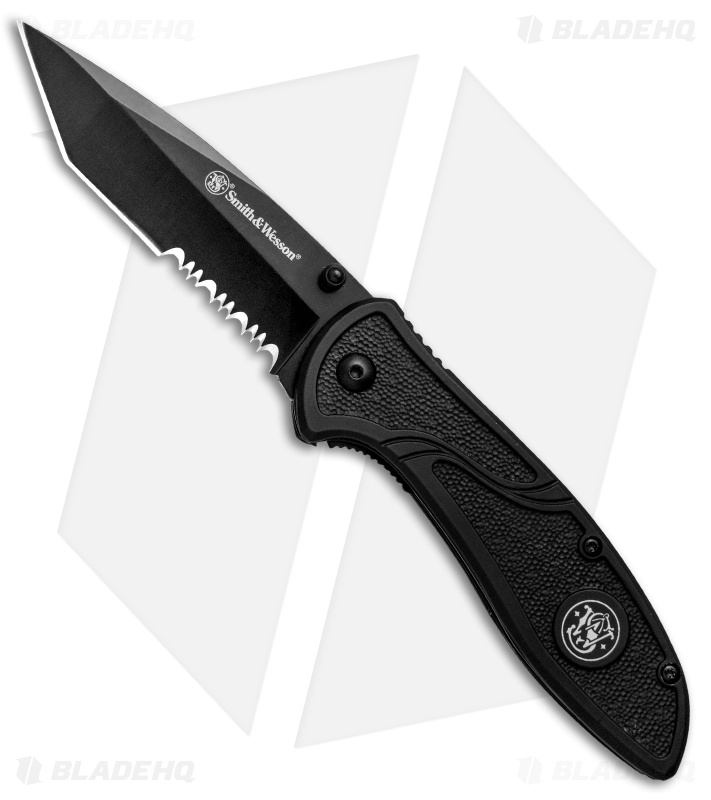 Smith & Wesson | Tanto Liner Lock Folding Knife | Black | Blade Hq