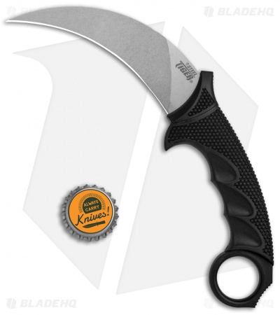 Cold Steel Karambit Steel Tiger | Black Fixed Blade Satin