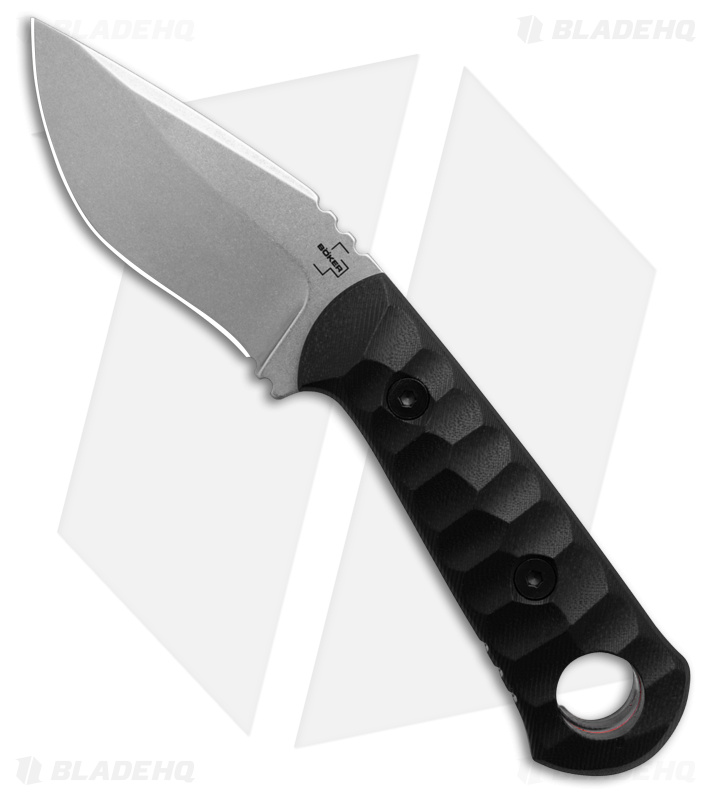 Boker Mikri Fixed Blade Knife Black G-10 (3.11" SW) - Blade HQ
