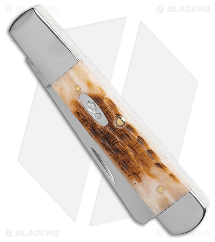 Case Razor Knife Amber Bone Peach Seed Jig Surgical Steel