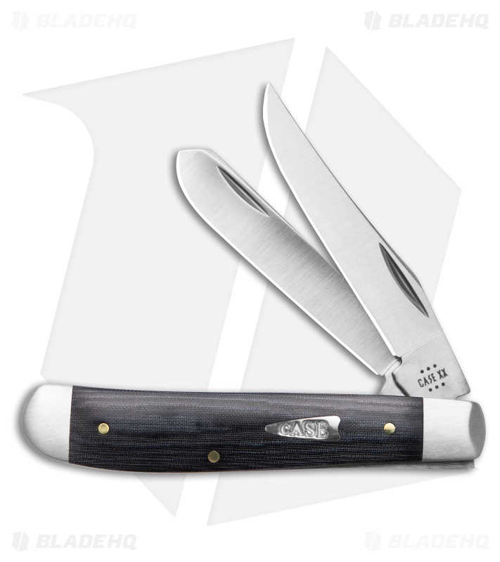 Case Mini Trapper Black Micarta Satin Stainless Steel
