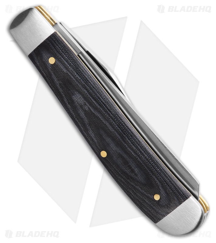 Case Mini Trapper Black Micarta Satin Stainless Steel