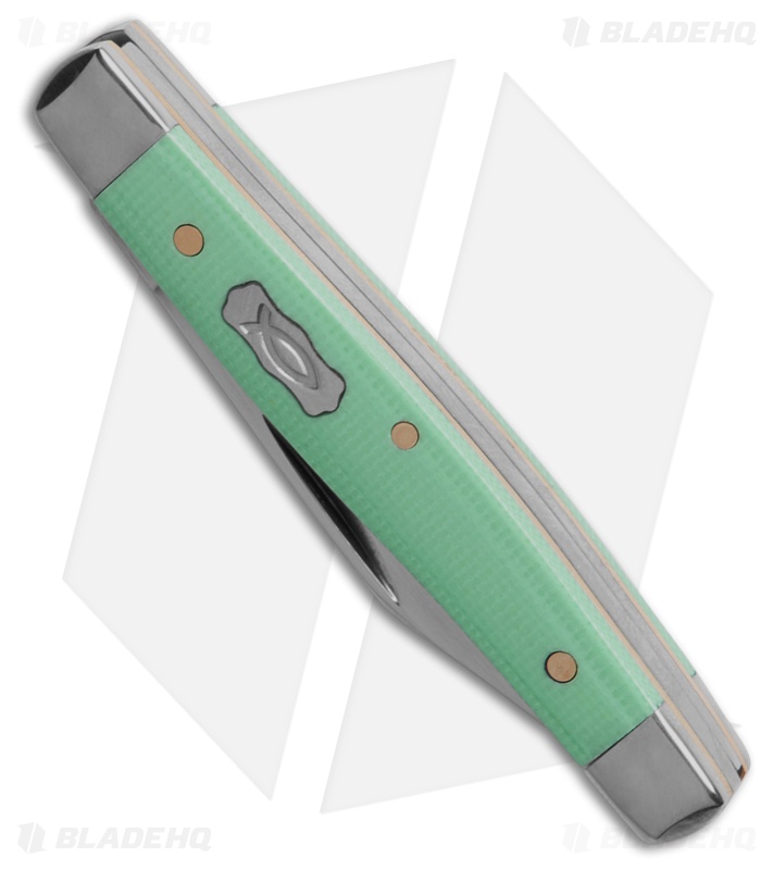 Case Knives Small Pen Knife Seafoam Green G-10 Polish