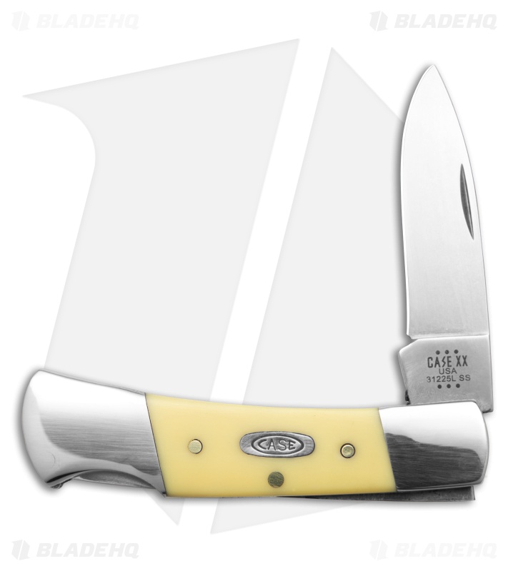 Case Knives Lockback Knife Yellow Synthetic Standard Jig