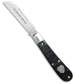 GEC #93 Northfield Ram Foot Wintergreen Jigged Bone Satin