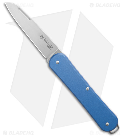 Fox Knives Vulpis Knife Blue Alum (2.2" Polish) - Blade HQ
