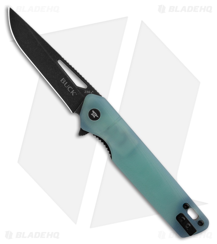 Buck 239 Infusion Liner Lock Teal G-10 (Black) | Blade HQ