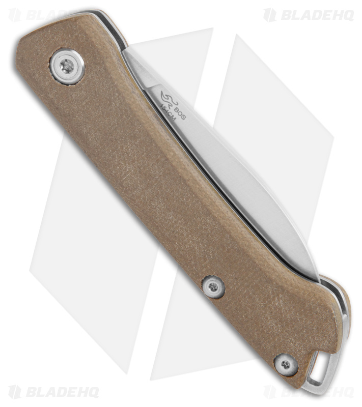 Buck 250 Saunter Drop Point Green Micarta (Satin) - Blade HQ