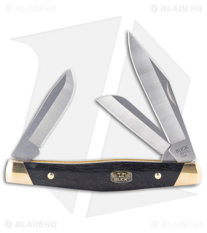 Buck 301 Stockman Pocket Knife Ebony Wood